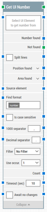 The Desktop UI building blocks - Get UI Number - LEAPWORK